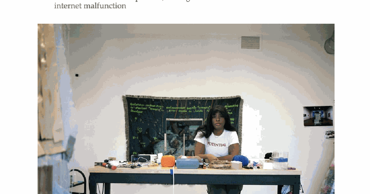 Artist Qualeasha Wood explores the digital glitch to weave stories of ...